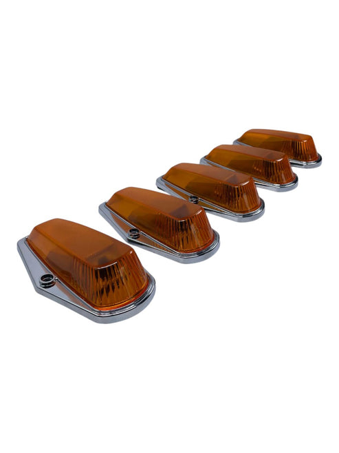 Complete Performance Amber Chrome Cab Light Kit - BLEM - 1973-1997 For