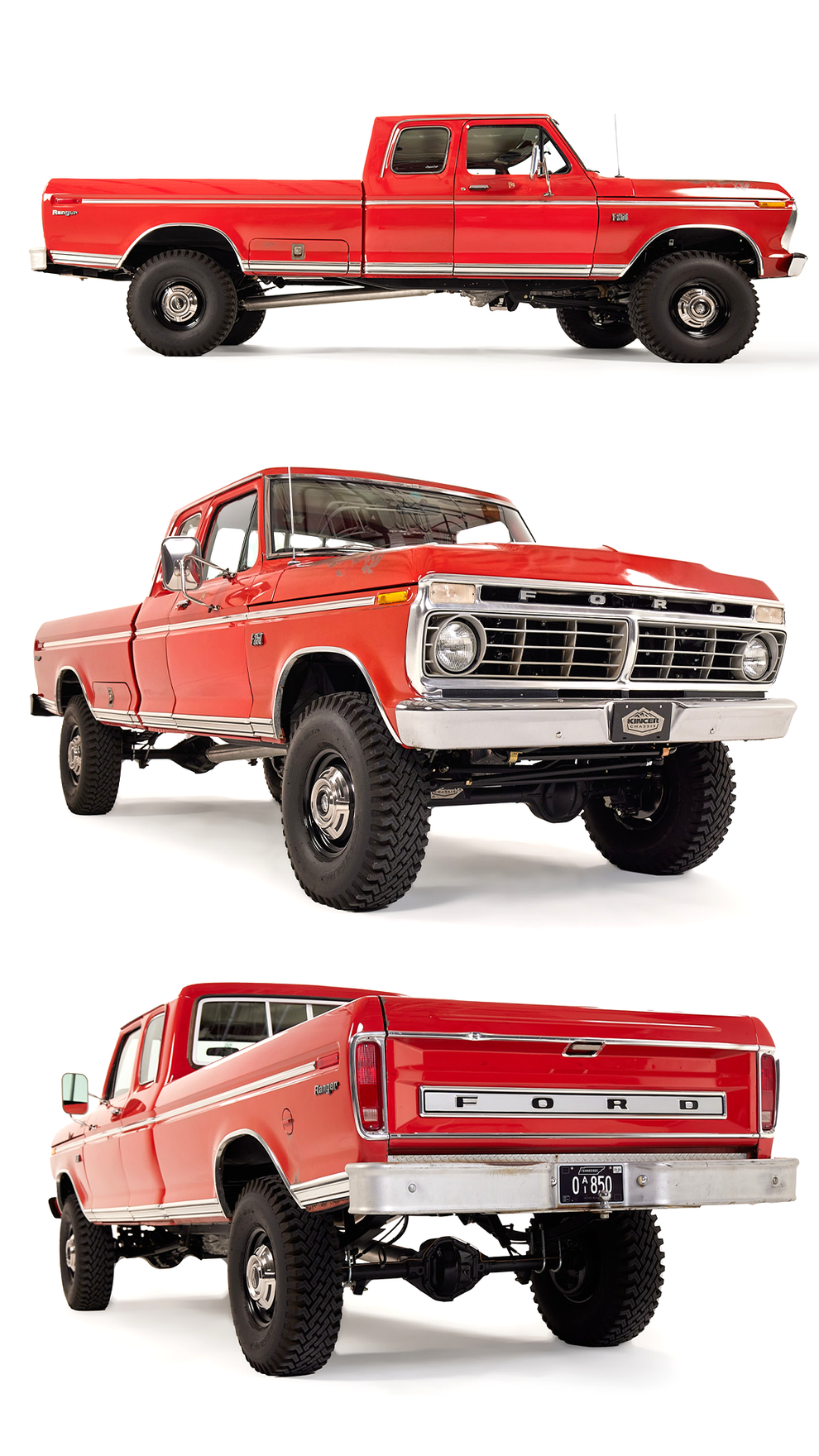 Kincer Chassis 2wd to 4wd Conversion Kit including Axle - 1967-1979 Fo ...