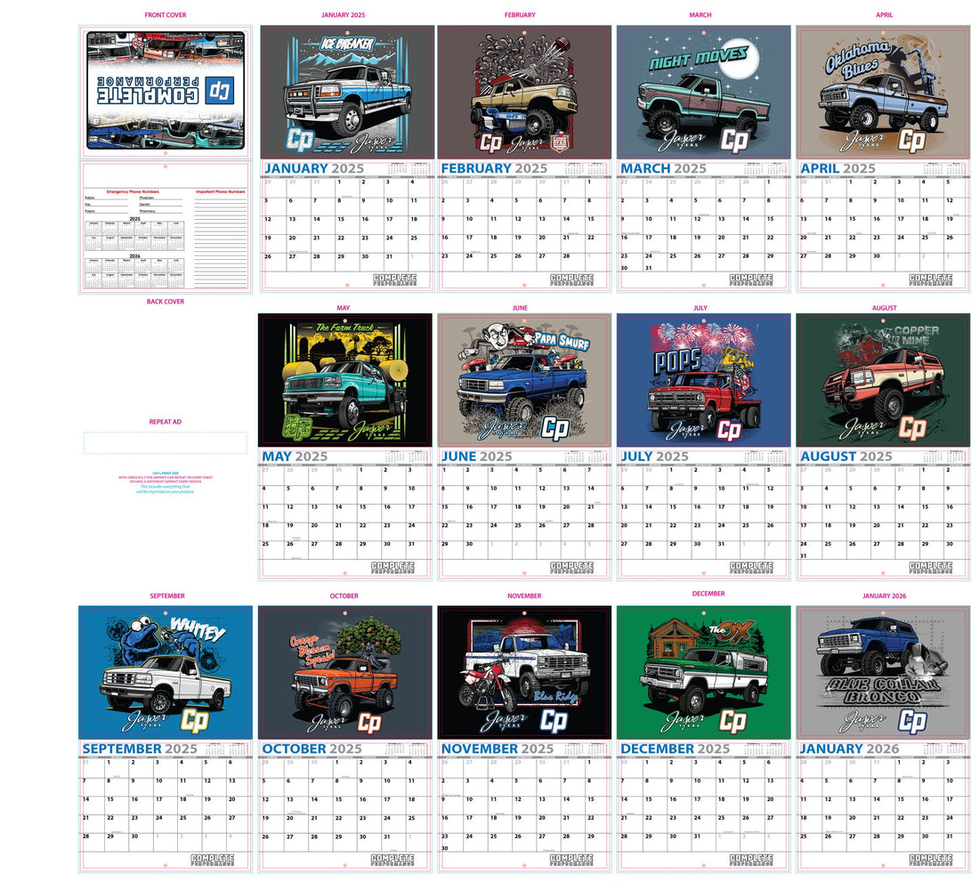 2026 OBS Ford Calendar – Complete Performance