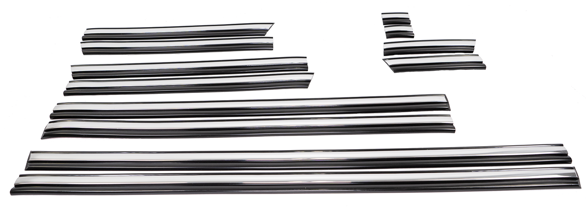 Chrome Body Molding Set - Black - 1992-1997 F-Series & Bronco ...